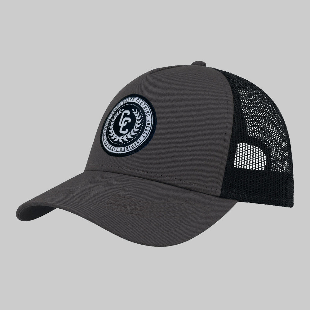 College Badge Cap Grey – Cross Check Clothing
