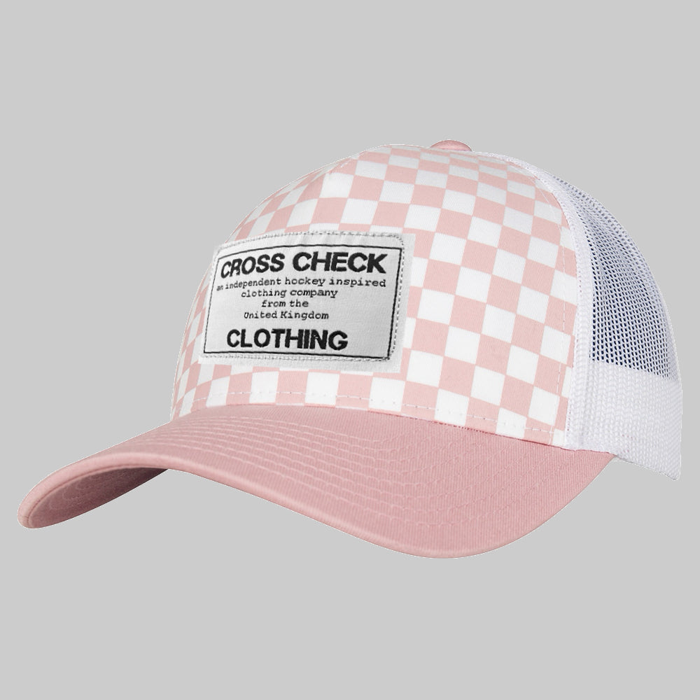 Checker Cap - Pink – Cross Check Clothing